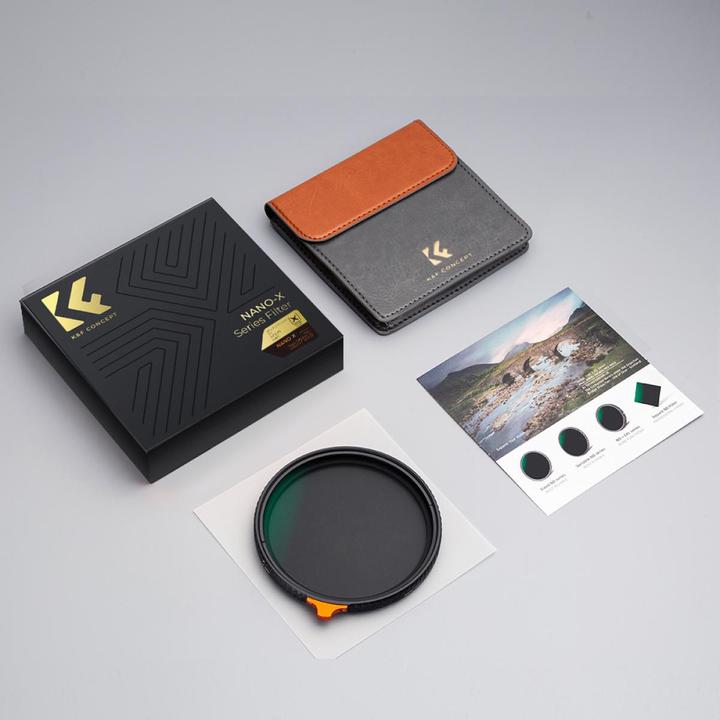 K&F Concept 67mm 2-in-1 Black mist1/4+Variable ND232, Anti-Scratch ...