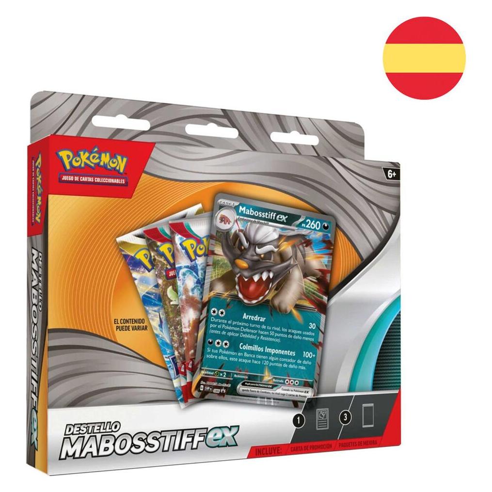 Pokémon Spanish Pokemon Mabosstiff ex trading card game box - Galaxus