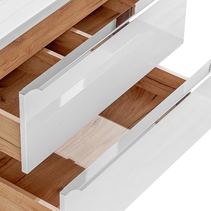 Petits-Meubles Einzelwaschtisch 80cm April Weiss und Holz - Galaxus