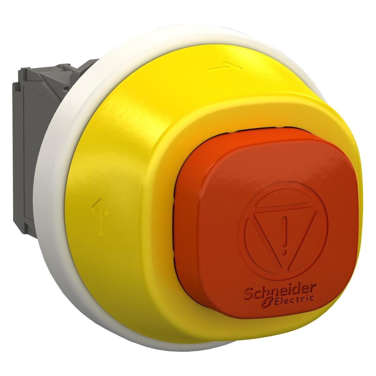 Schneider Electric XB5AS84W3B41 Emergency stop push-button, built-in ...