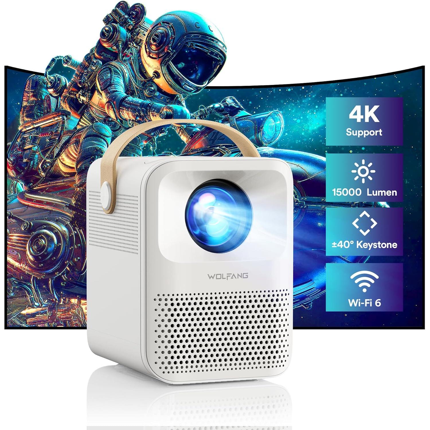 Wolfang Mini Beamer 4K mit 5G WiFi & Bluetooth - kaufen bei Digitec