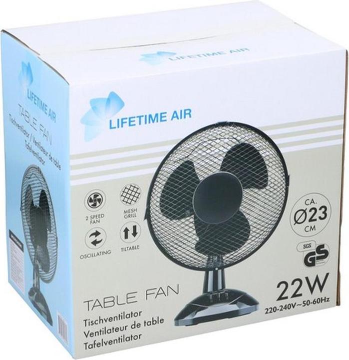 Lifetime Air Fan table 230V 23cm 23W Black - kaufen bei Galaxus - Galaxus