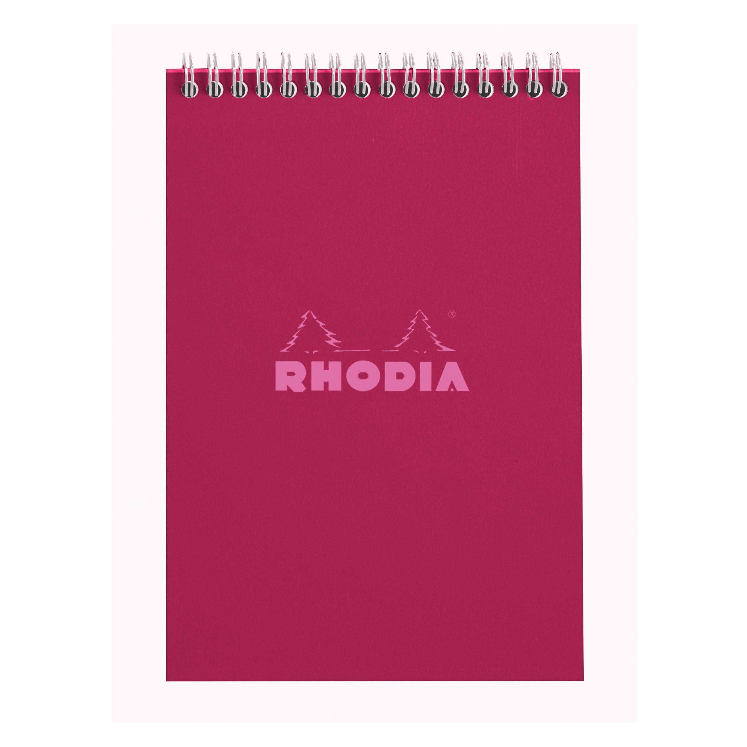 Rhodia Spiralblock, COULEURS A5 kariert 80 Blatt 80g, mikroperforiert ...