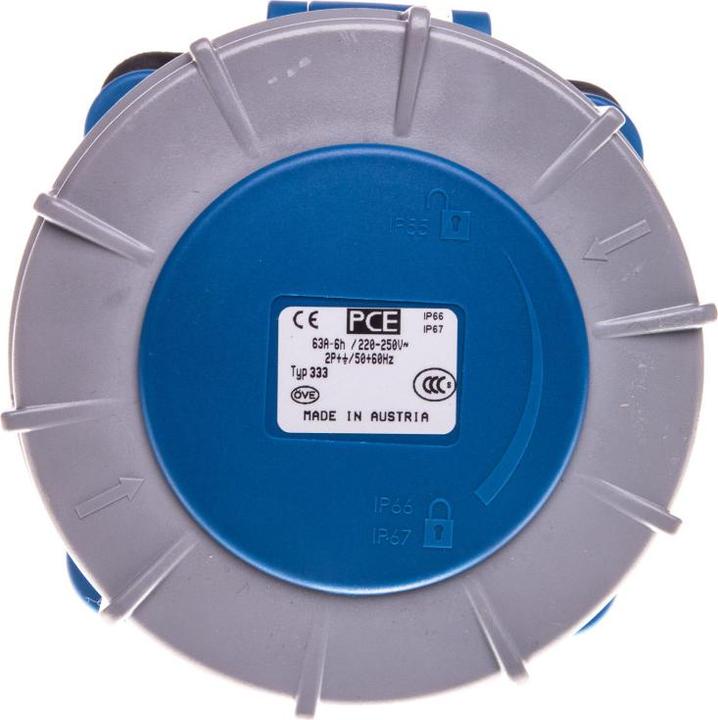 PCE 333-6 Scatola di giunzione ger. 63A 3p 6h IP67 TWIST - Galaxus