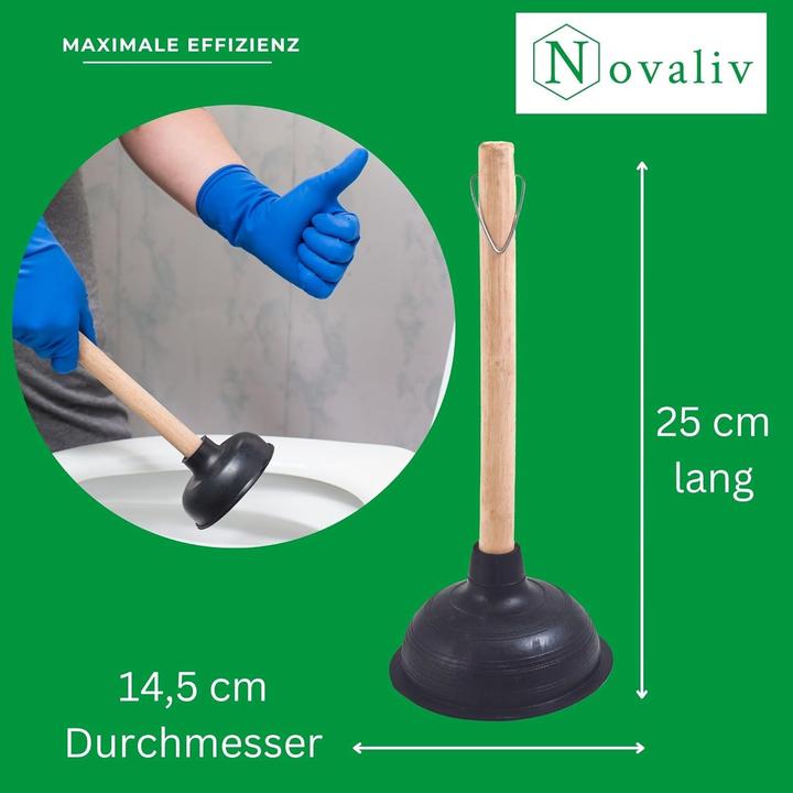 Novaliv Pömpel Abfluss 140 mm Ø Saugglocke Abfluss Pümpel Toilette ...