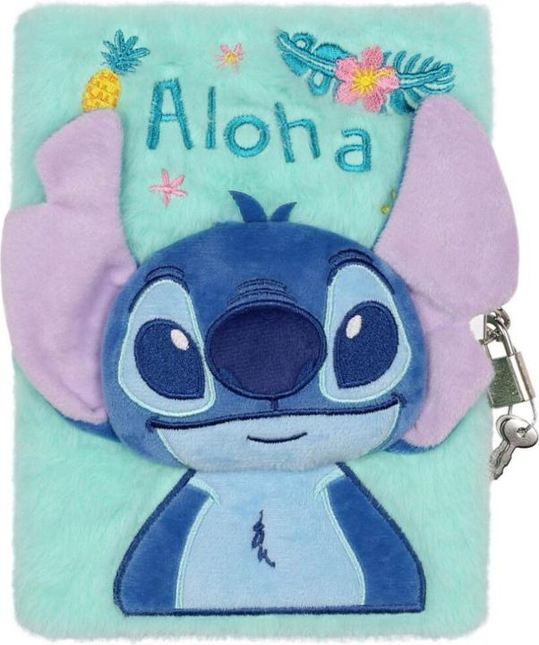 Kids Licensing Disney Stitch Secret diary 3D soft toy