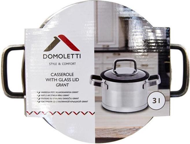 Domoletti CASSEROLE WITH LID 18X11.5 3L (18 cm, Pot) - buy at Galaxus