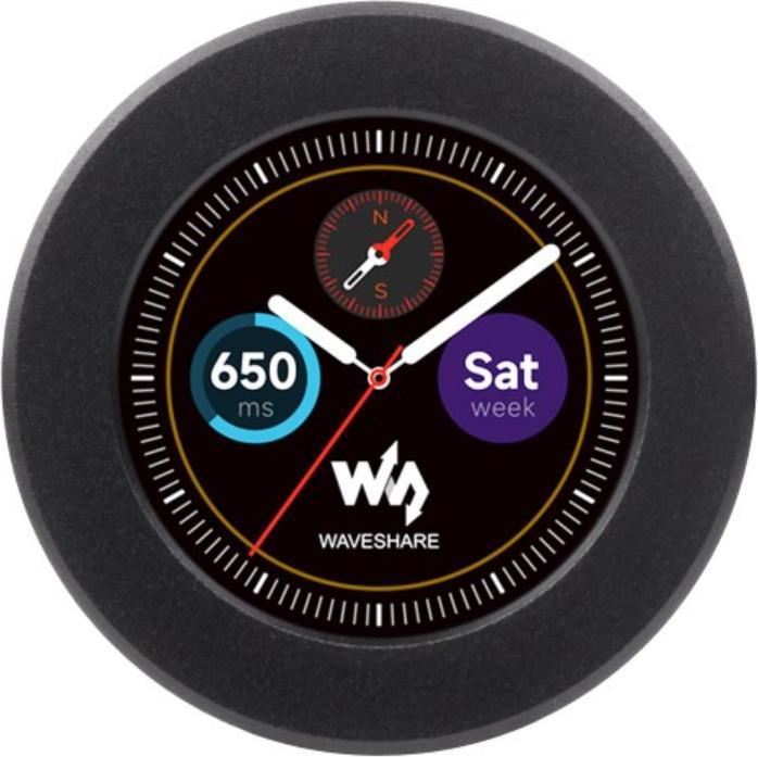 WaveShare RP2040 1.28inch LCD display round with aluminium housing ...