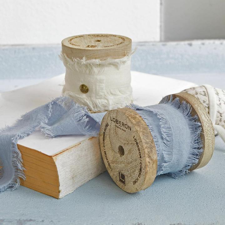 Loberon Ribbon set of 2 Valethor blue/cream (2x) - buy at Digitec