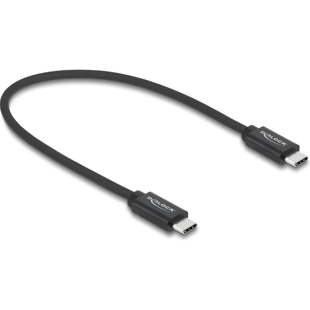Delock Koaxiales USB 40 Gbps Kabel USB PD 3.1 240 W 0,5 m (0.50 m, USB 2.0, USB 3.2 Gen 1, USB 3 ...