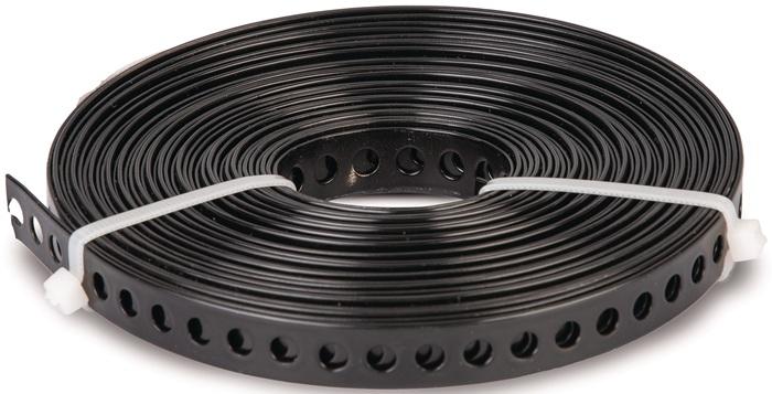 GAH Lochband Band-B12 x 0,8mm Länge 10 m verzinkt, schwarz ...