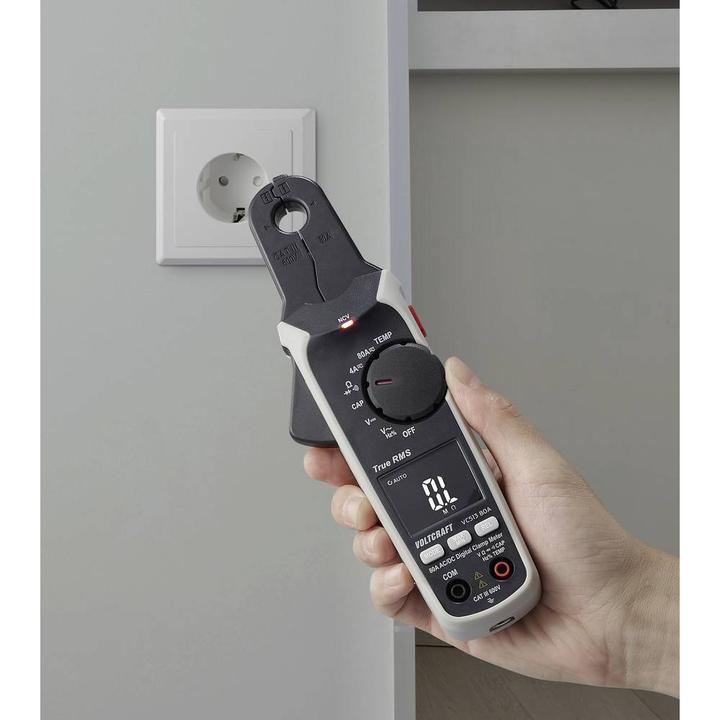 Voltcraft VC513 80A Stromzange Auflösung 1 mA CAT III 600 V Anzeige ...