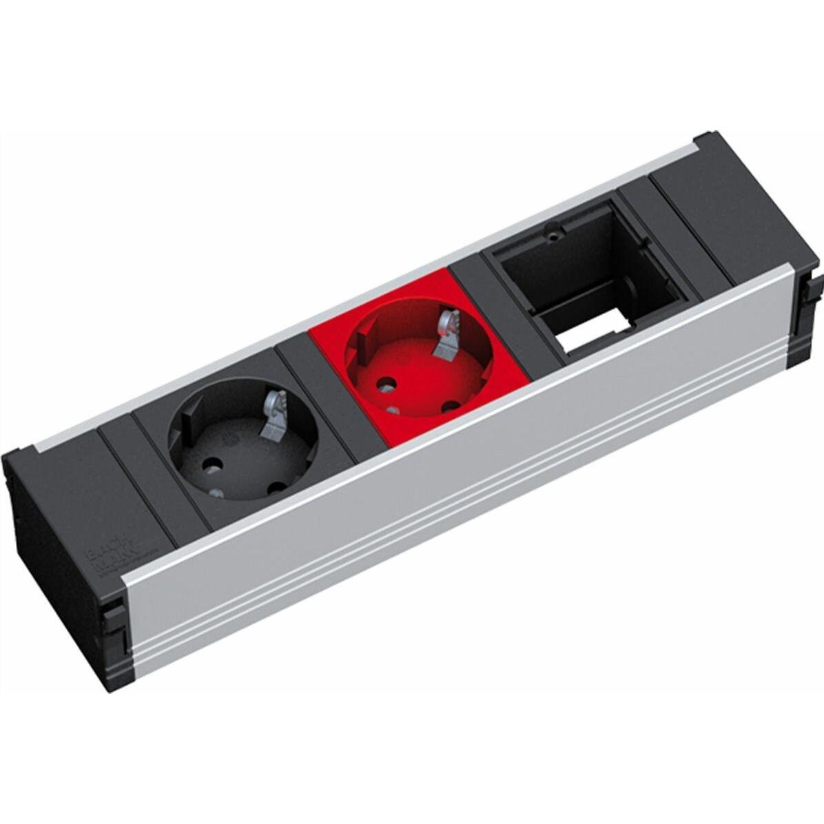 Bachmann CONI 1xCEE7/3 1xCEE7/3 rouge contact de protection 1xnoir ...