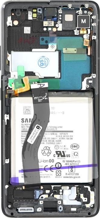 Samsung Display-Einheit + Rahmen + Akku G998B Galaxy S21 Ultra 5G ...