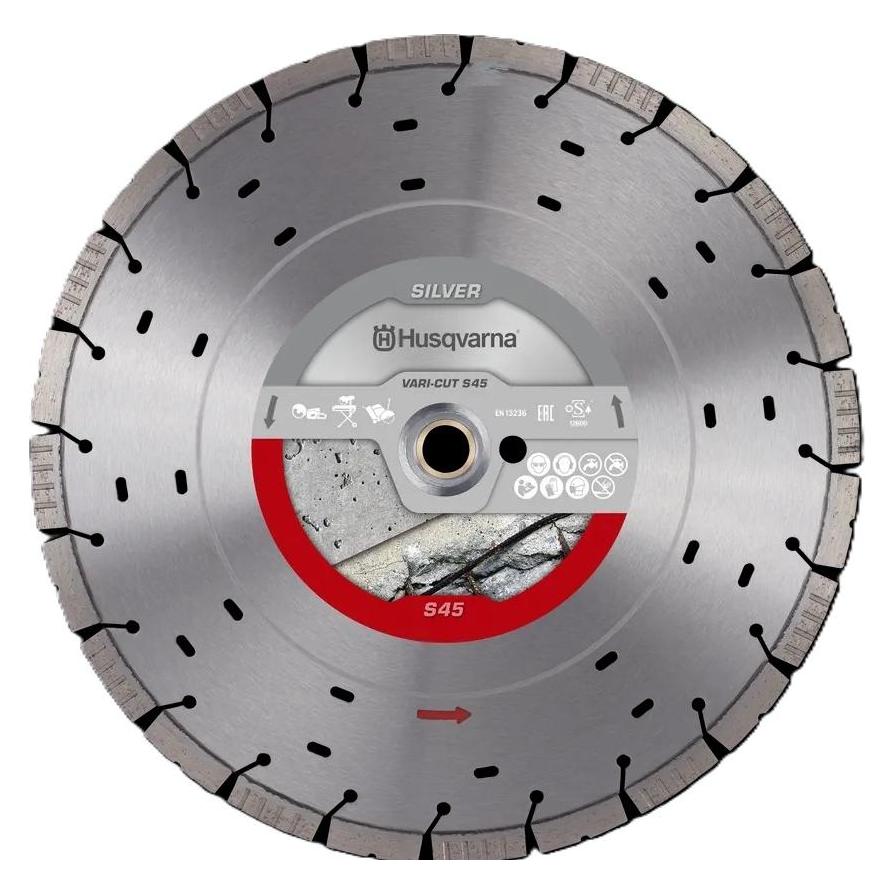 Husqvarna 534972110 Vari-Cut S45 Turbo Flat Diamanttrennscheibe Nass ...