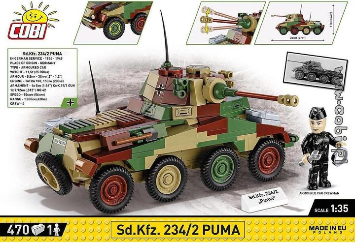 Cobi Historical Collection WWII Puma - German heavy armoured - Galaxus
