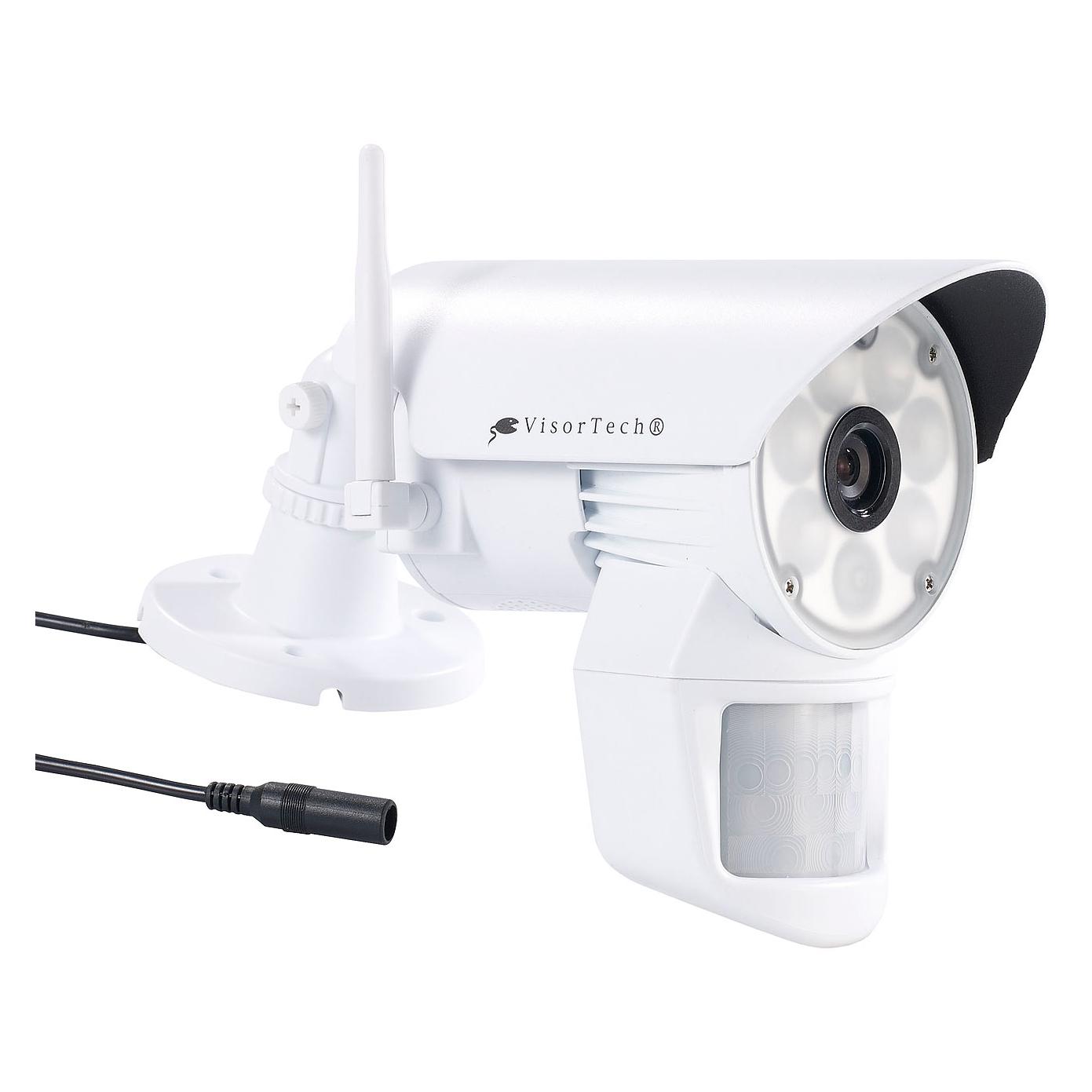 VisorTech Caméra de surveillance avec lumière LED et capteur PIR - Digitec