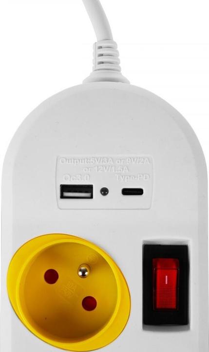 Maclean Steckdosenleiste 4-fach USB A/C 1,5m, MCE508 W - Galaxus