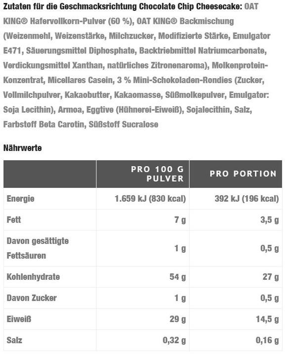 Oat King Mug Cake / Tassen Kuchen (500g Dose) - kaufen bei Galaxus