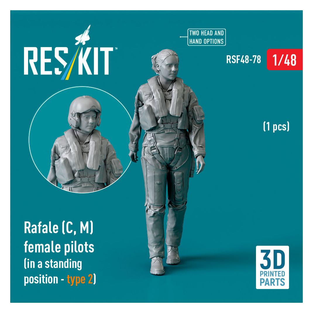 ResKit Rafale (C, M) female pilot (in a standing position - type 2) (1 ...