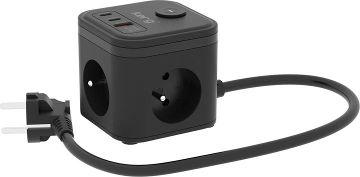 Kerg SMART – 3-FACH-STECKDOSENBLOCK + USB-A+USB-C-LADEGERÄT 1 5 M 3×1 5 ...