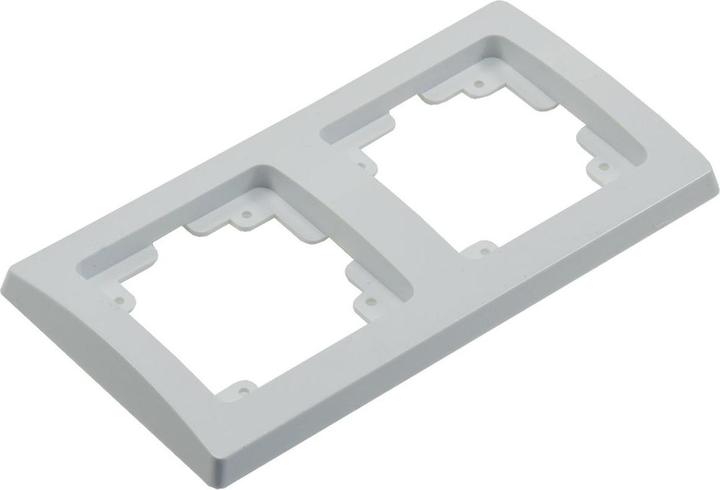 König Design 2 fach Rahmen Steckdose Steckdosenrahmen Doppelsteckdose
