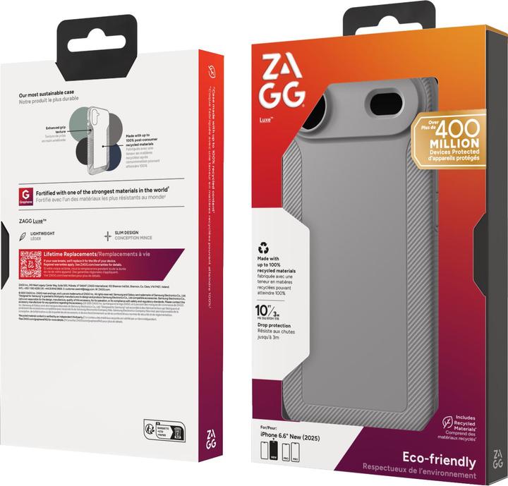 Zagg Case für Apple iPhone Air Luxe Snap gray (Apple iPhone 17) - Digitec