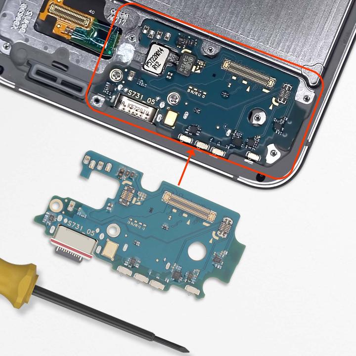 Clappio USB-C Ladebuchse mit SIM-Leser Galaxy S25 FE