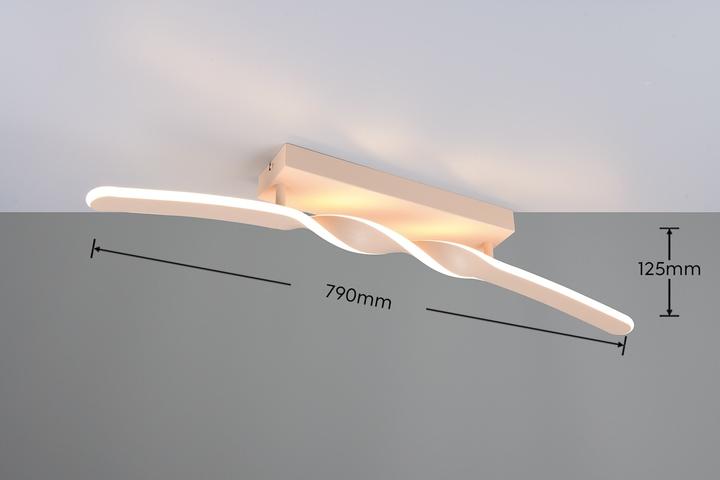 Reality LED-Deckenleuchte GINKO, R65791166, 18W, 1980lm, 3000K, sand ...