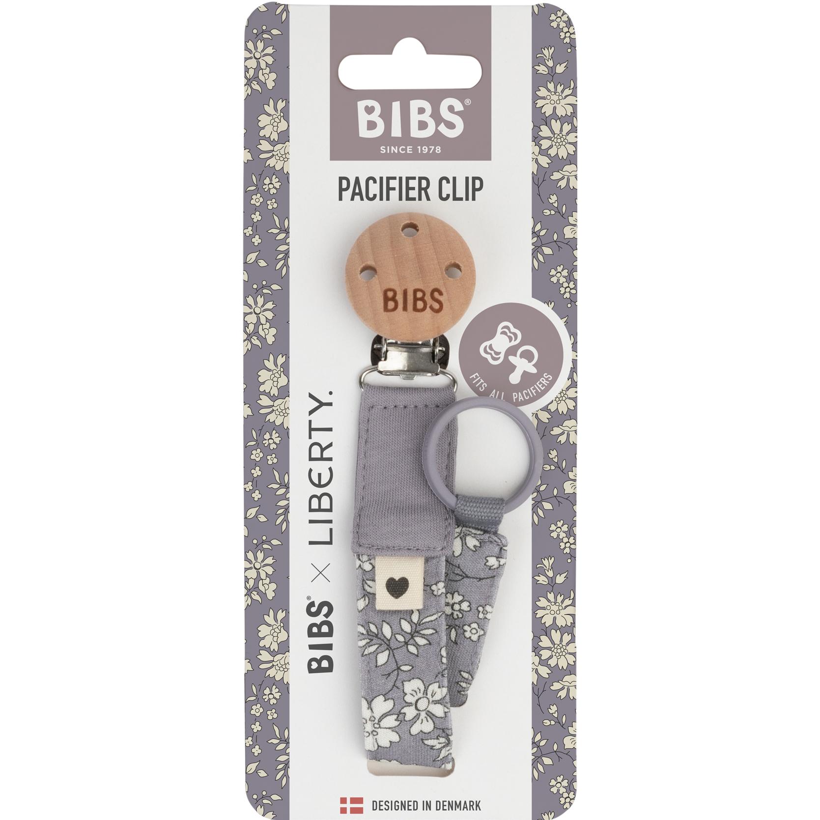 Bibs x Liberty Pacifier Clip Capel Fossil Grey - kaufen bei Galaxus