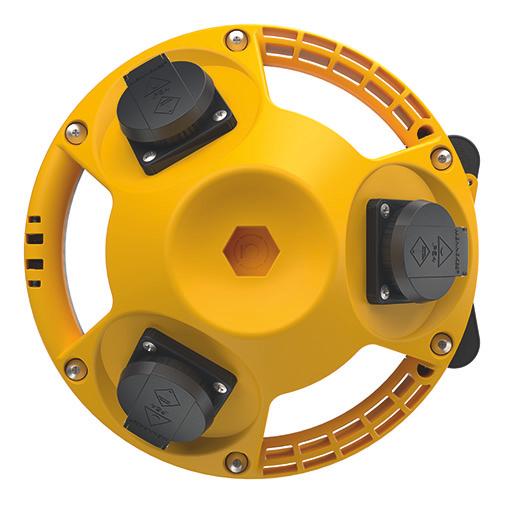 Mennekes MEN 94351GE Steckdosen-Verteiler IP44 3Kraft 3Schuko 16A