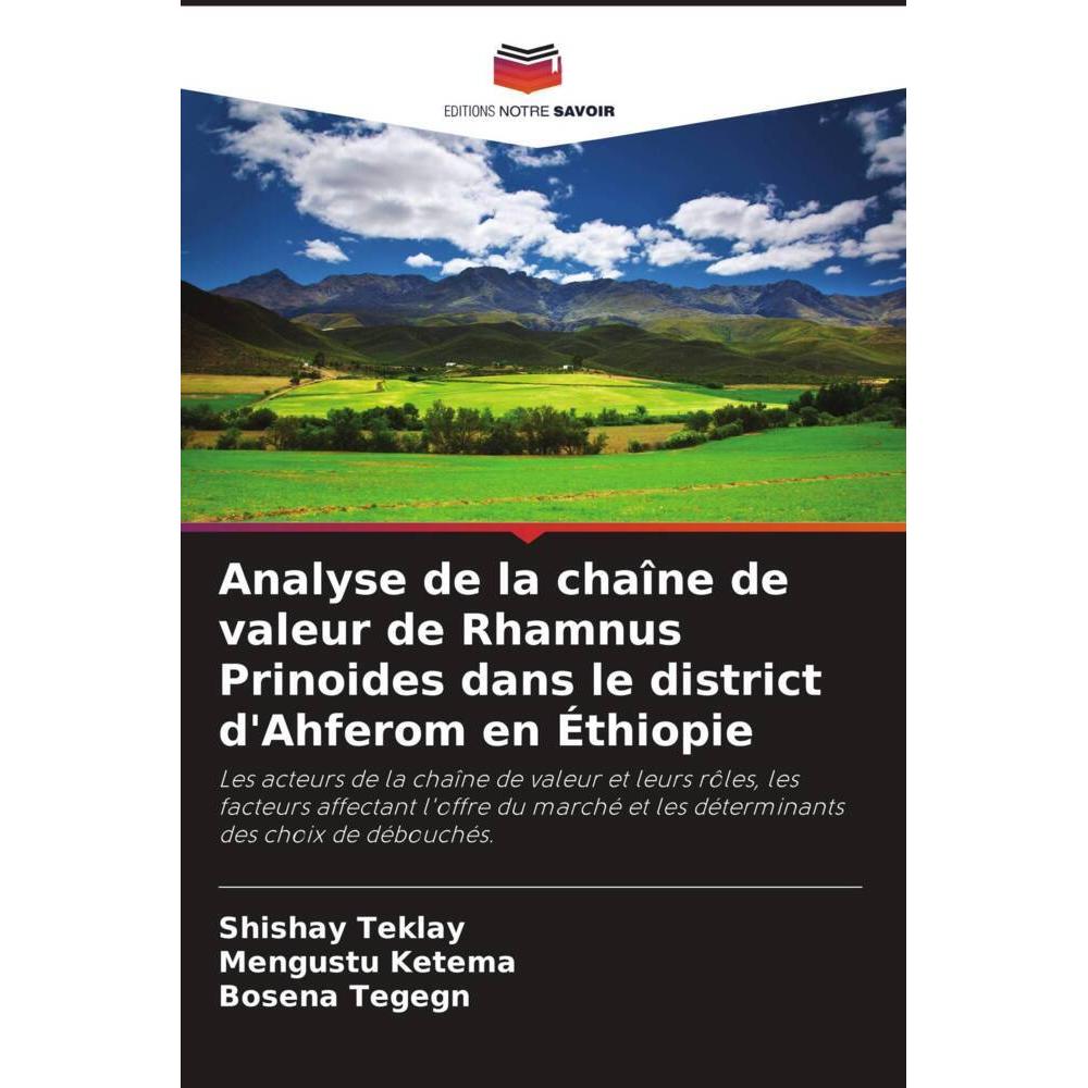 Editions Notre Savoir Analyse de la chaîne de valeur de Rhamnus ...