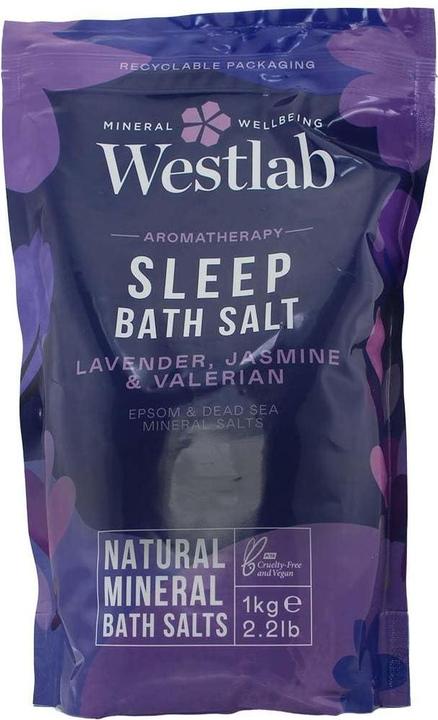 Westlab Sleep Epsom & Dead Sea Salts with Lavender Jasmine & Valerian 1kg