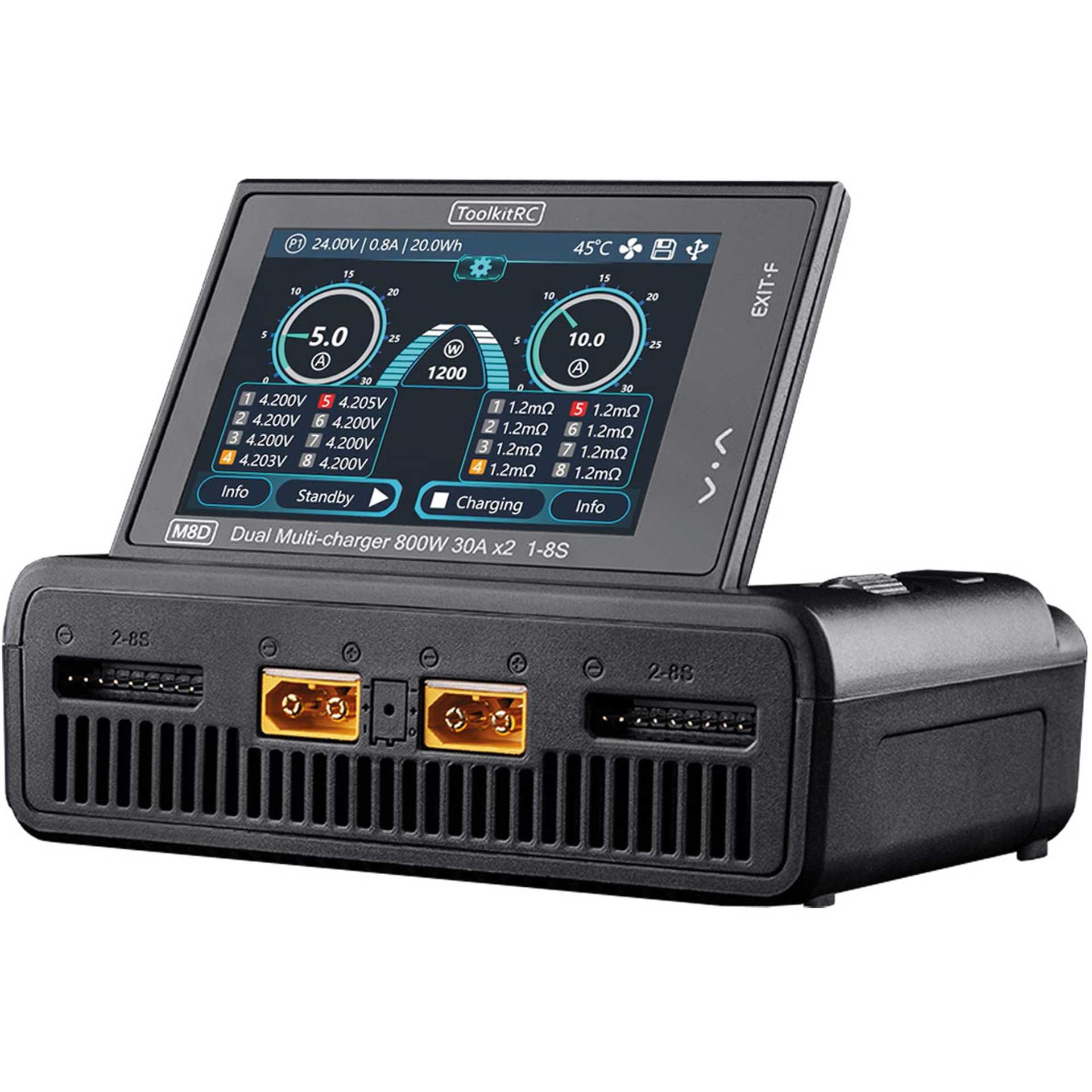 Toolkitrc Dual-Ladegerät M8D 1600W DC, 1-8S - kaufen bei Galaxus