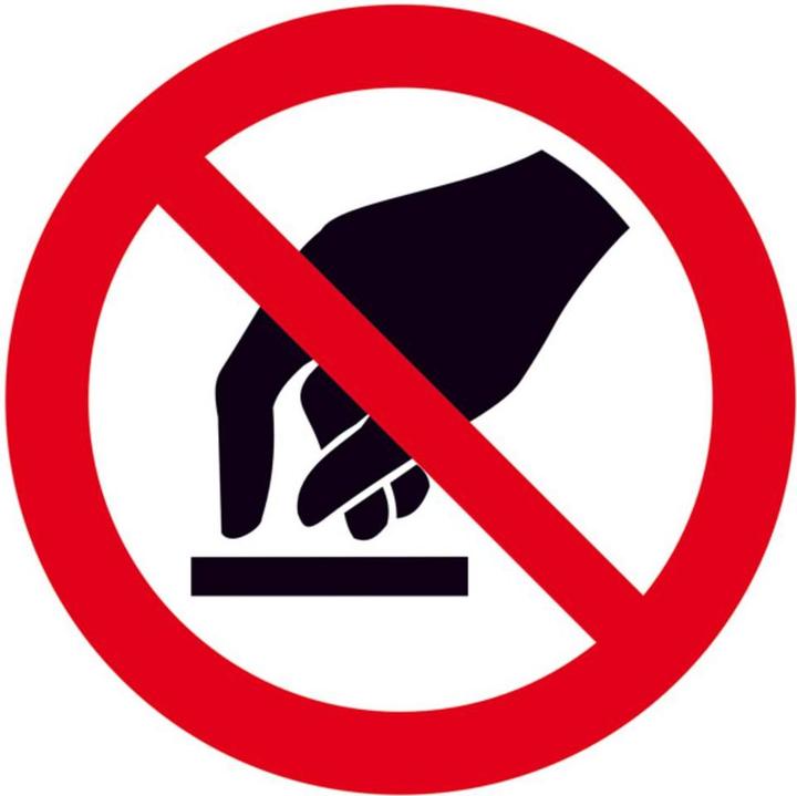 SafetyMarking Prohibition sign Touching prohibited - buy at Galaxus