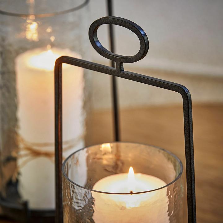 Loberon Windlicht 2er Set Zevara schwarz/klar - kaufen bei Galaxus