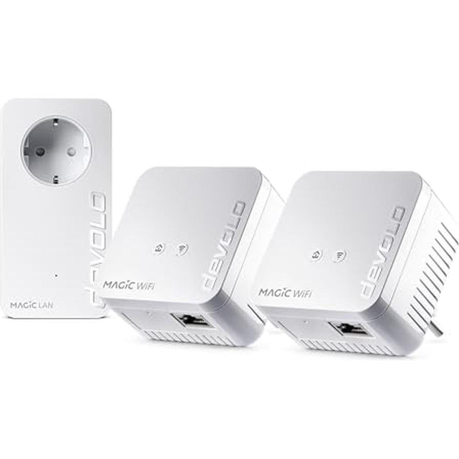 Devolo WLAN Powerline-Adapter Magic 1 WiFi mini Multiroom-Kit, 1200 ...