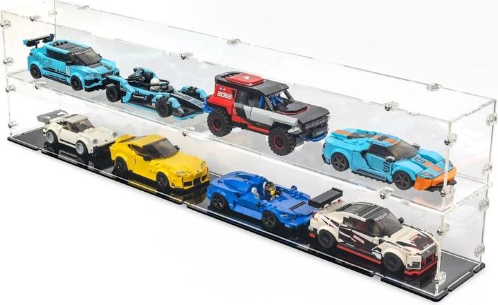 iDisplayit Acrylic display for 4 LEGO® Speed Champions models (with ...