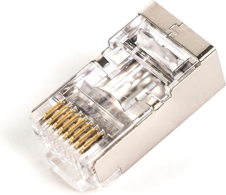 Digitus RJ45 (8P8C) straight shielded Cat.6 plug, AWG 26-24, 100 pieces