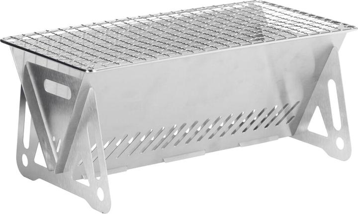 Home&Styling Mobiler Mini Holzkohlegrill aus Edelstahl, kompakter ...
