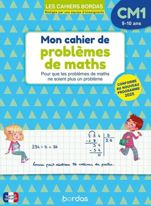 Bordas Mon cahier de problèmes de maths CM1, 9-10 ans - Galaxus