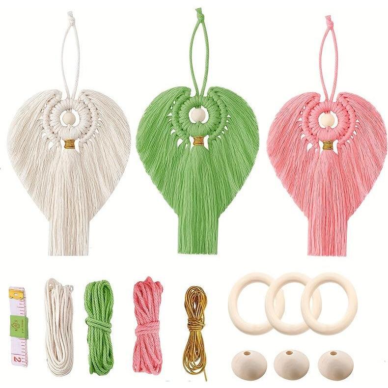 Activity Board DIY Makramee Engel Kits - 3 Set Handcraft Wand hängende ...