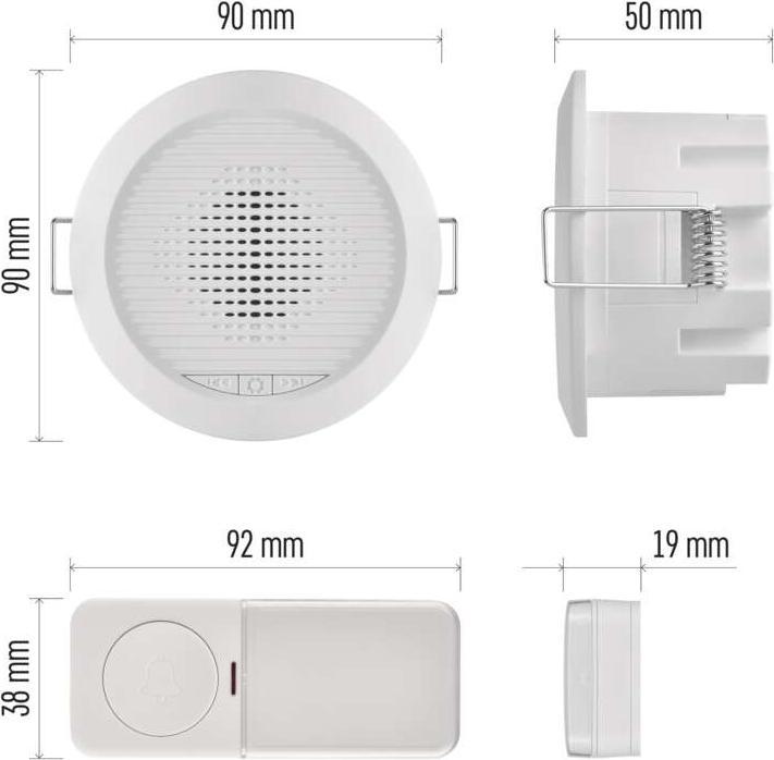 Emos Draht/Drahtlose Türklingel P57103, eingebaut - kaufen bei Digitec ...