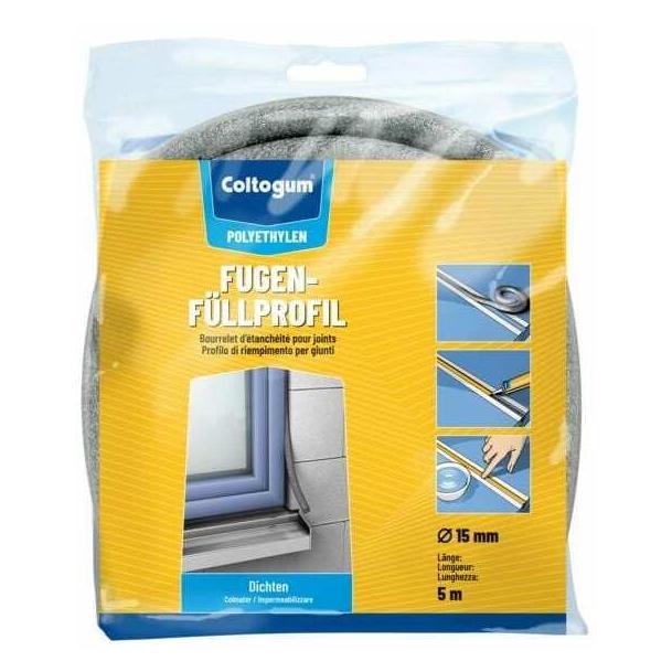 Coltogum Fugenfüllprofil Rolle 6mmx100m (0.68 kg, Grau)
