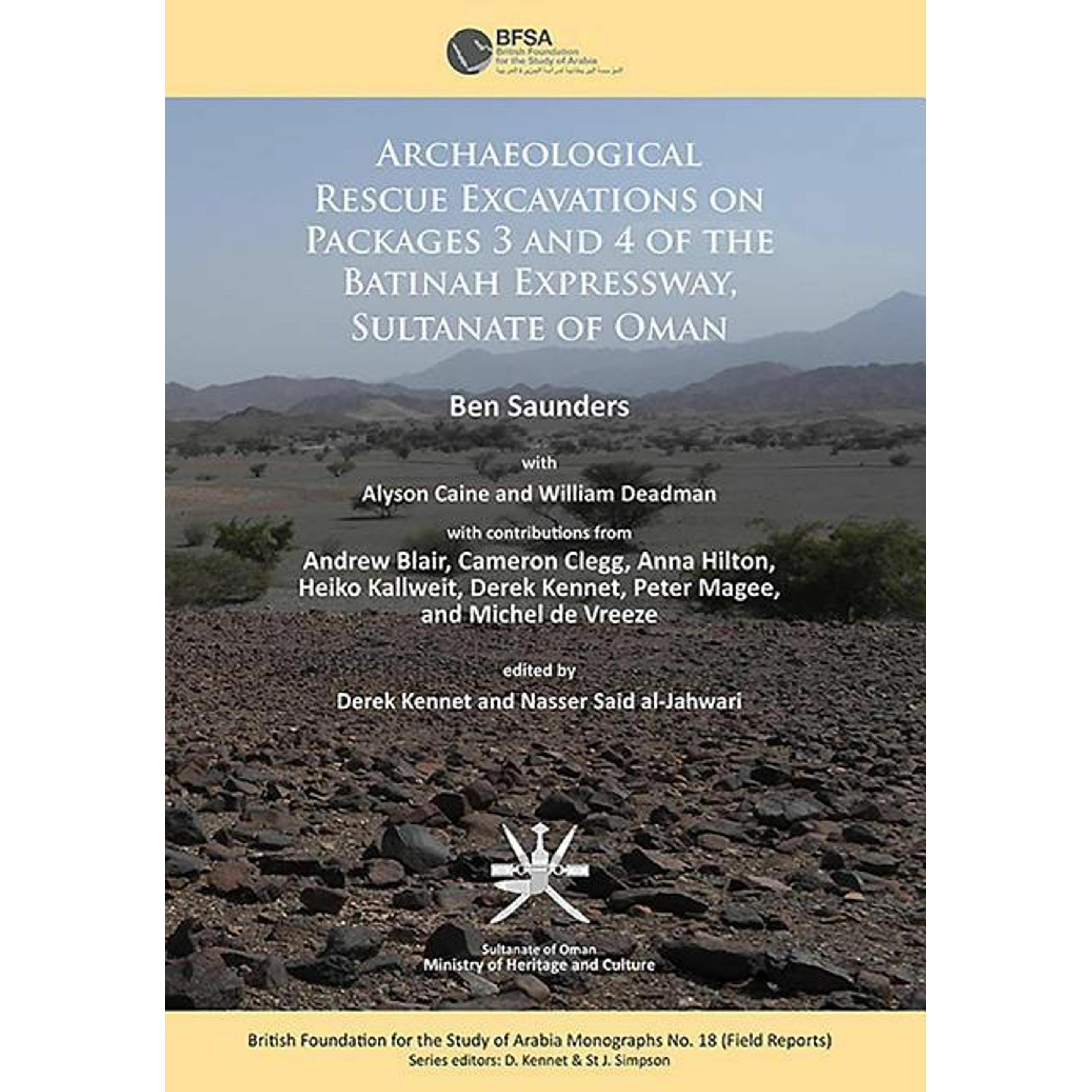Archaeological rescue excavations on Packages 3 and 4 of the Batinah ...