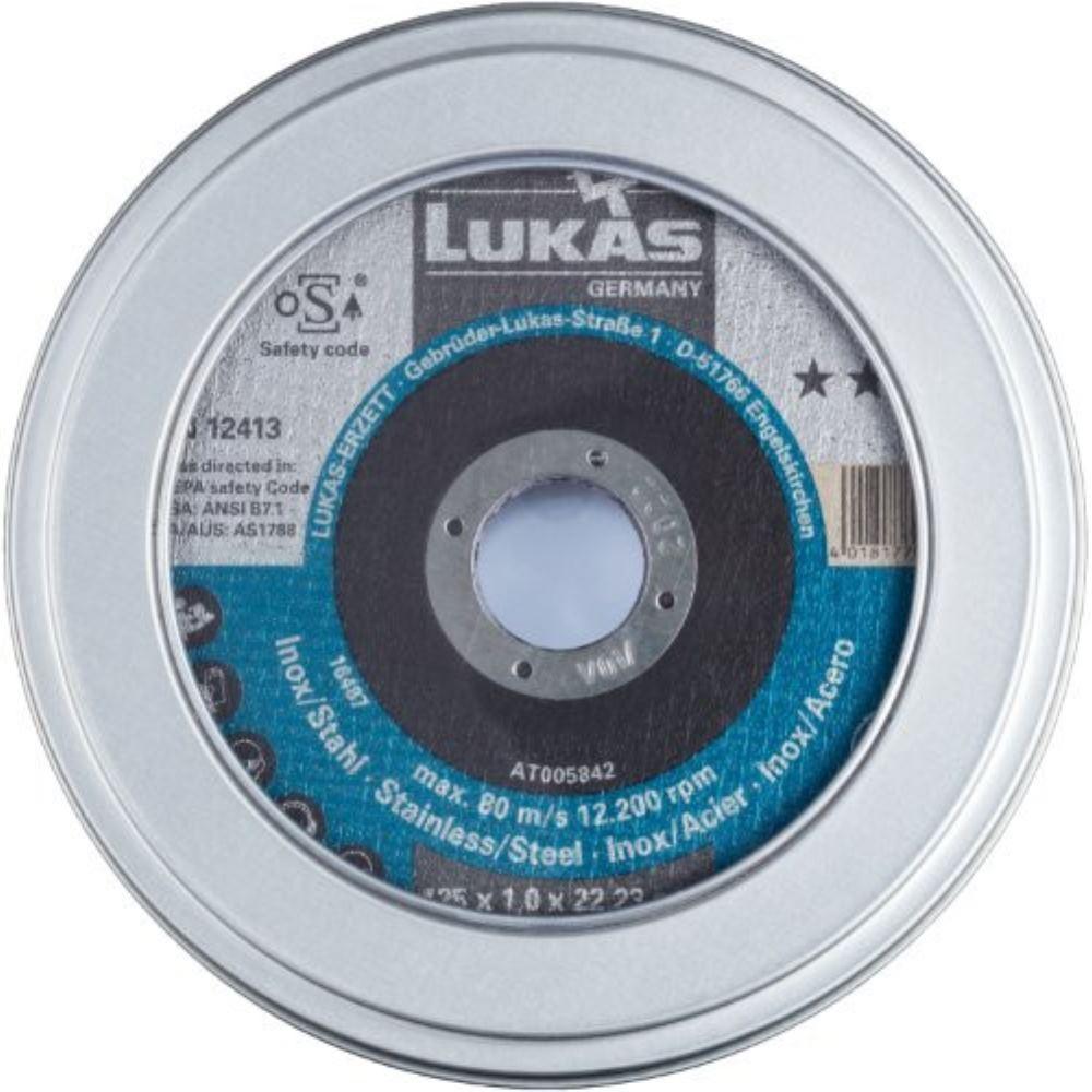 Lukas 10x cut-off wheels in can T41 for stainless steel 115x1mm ...