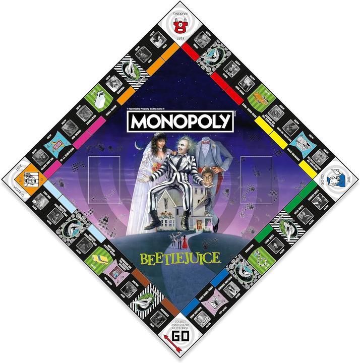 Winning Moves Beetlejuice Monopoly Board Game, Buy Adam Maitland, Lydia ...