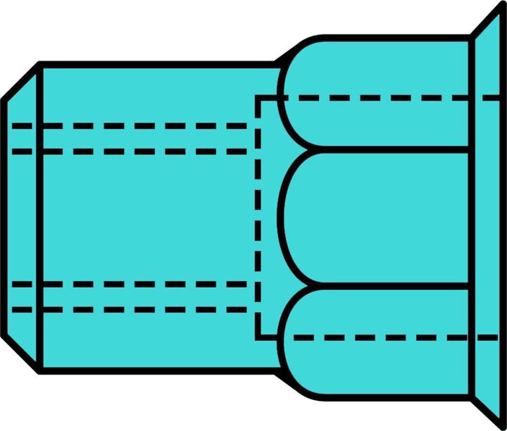 Gesipa Blind rivet nuts Partial hexagon A2 stainless steel small head ...