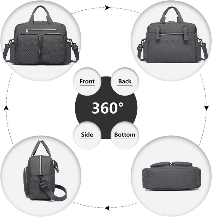 Kono Baby-Wickeltasche Eq2411 mit isolierten Fächern und Wickelauflage ...