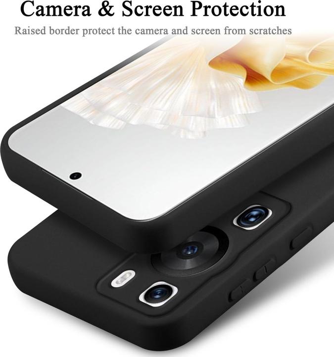Cadorabo Case for Huawei P60 Pro TPU in liquid protection silicone ...